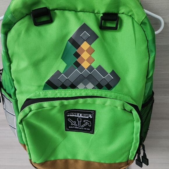 Jinx | Accessories | Minecraft 6 Book Backpack Sword Adventure Green ...